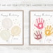 Happy Birthday Handprint Art Gift Keepsake Balloons Bouquet Craft DIY ...