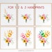 Custom Names Handprint Mother's Day Keepsake Grandma Floral Art Flower ...