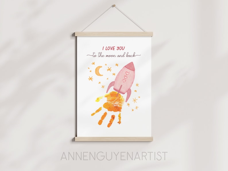 20 Valentine Handprint Art Printable Valentine's Day Classroom Mom ...