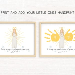 Christian Christmas Kids Craft Sunday School Handprint Art Nativity 6 ...