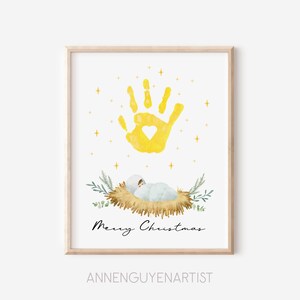 Christian Christmas Kids Craft Sunday School Handprint Art Nativity 6 ...