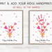Valentine Handprint Art Bouquet Hearts Love Craft Activity Mom Grandma ...