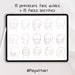 Procreate Portrait Guide Stamps , Faces Guide Stamp Brushes for ...