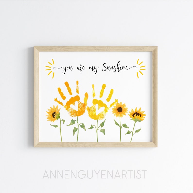 Mother's Day Craft Handprint Art Butterfly Floral Rainbow Birthday ...