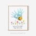 Bee Handprint Mother's Day Keepsake Birthday Gift for Her Mom Grandma ...