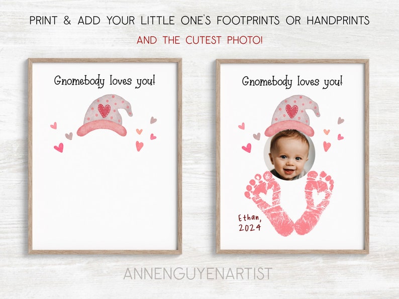 Valentines Day Handprint Art Bundle Love Xoxo Craft Mom Grandma DIY ...