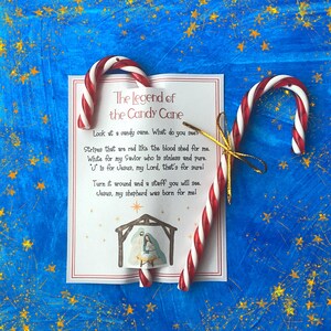 Christmas Craft Legend of the Candy Cane Holder Jesus Christian Gift ...