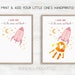 Mother's Day Craft Handprint Art Love You to the Moon and Back Father's ...
