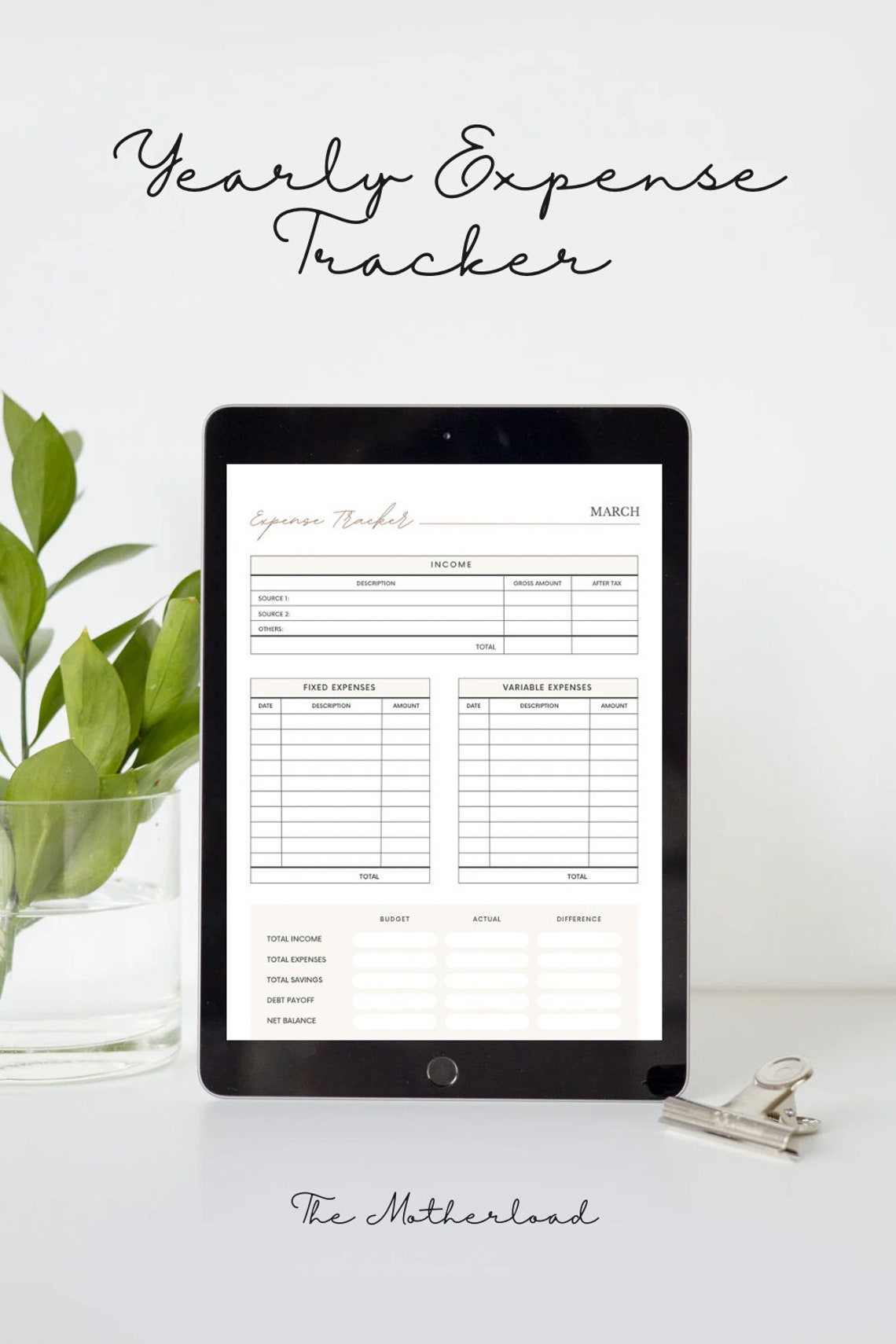 Ultimate Expense Tracker Expense Tracker PDF Digital Expense Tracker ...