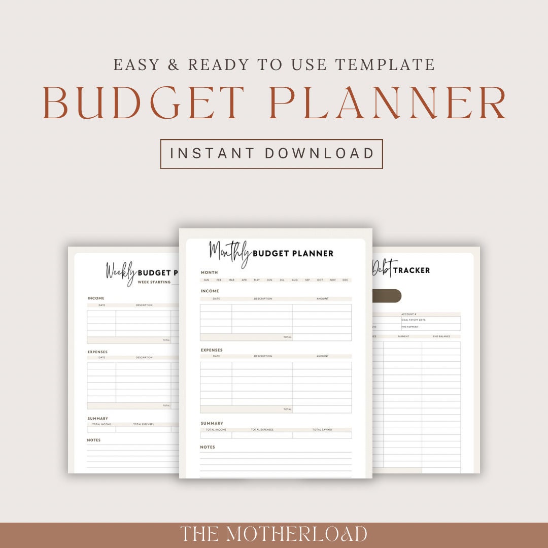 Digital Budget Planner | Finance Tracker | Savings Tracker ...