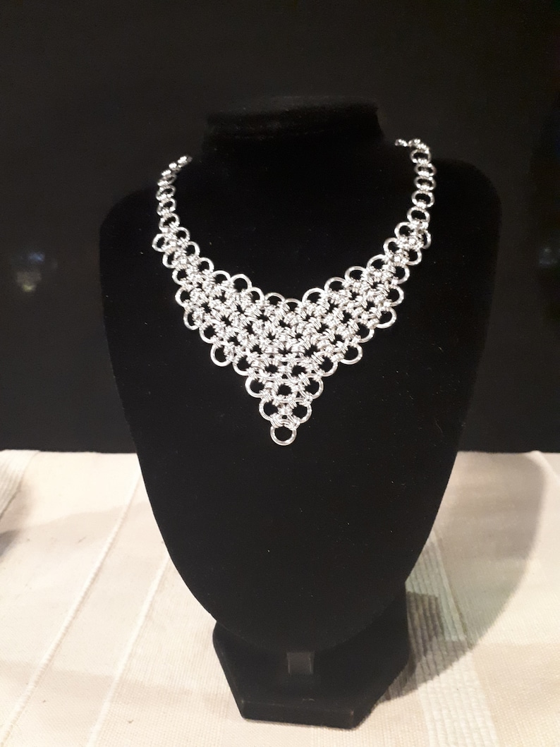 Handmade Japanese 12/1 Chainmail Choker - Etsy