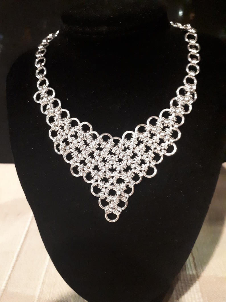 Handmade Japanese 12/1 Chainmail Choker - Etsy