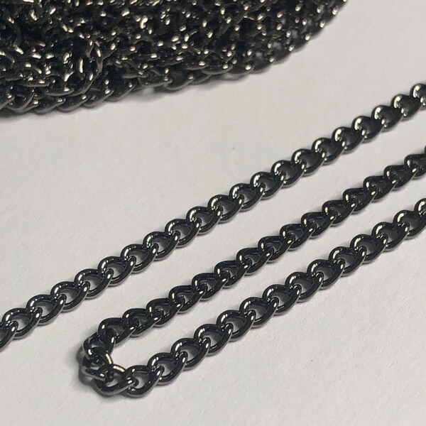 Black Metal Chain - Etsy