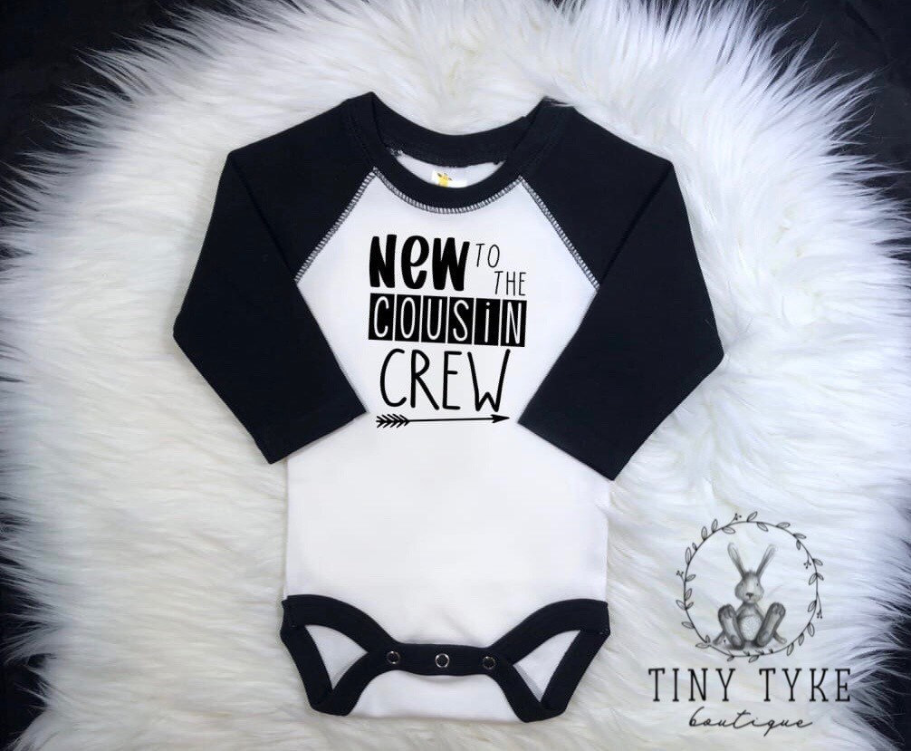 New to the Cousin Crew New Baby Onesie® Cousins Onesie® New - Etsy