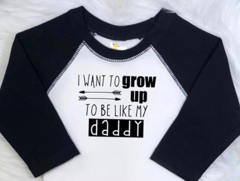 I Want To Be Like Daddy Bodysuit Daddys Little Boy Daddys | Etsy
