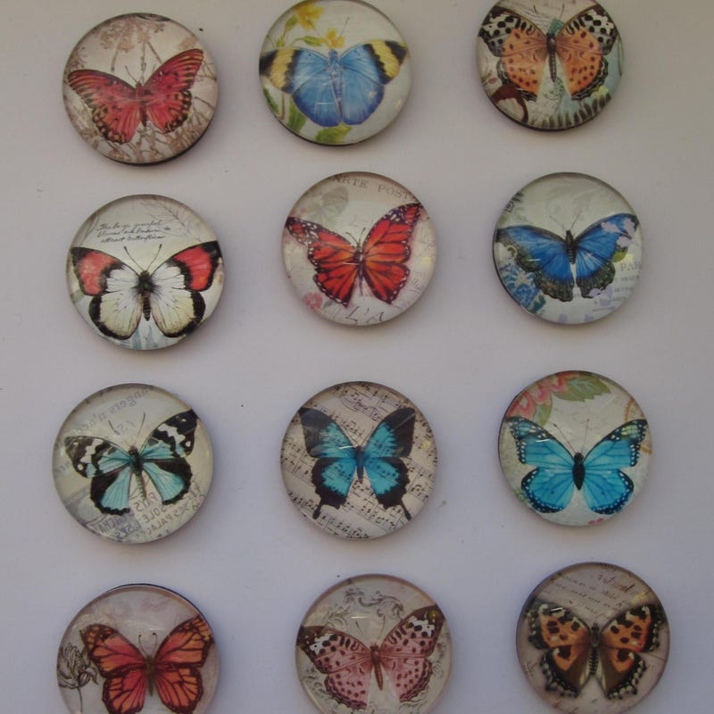 Butterfly Magnets - Etsy