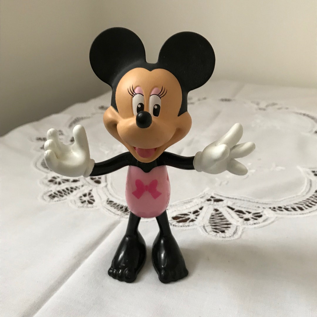 Large Vintage Minnie Mouse Figurine - Disney Mattel EXCELLENT - Etsy