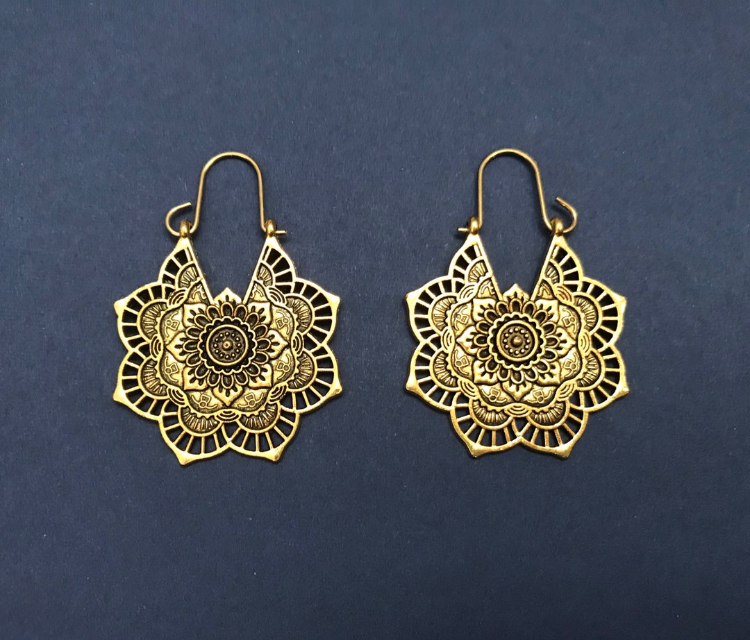 PERUVIAN Crafted by Hand, Filigree, Dangle EARRINGS - Etsy