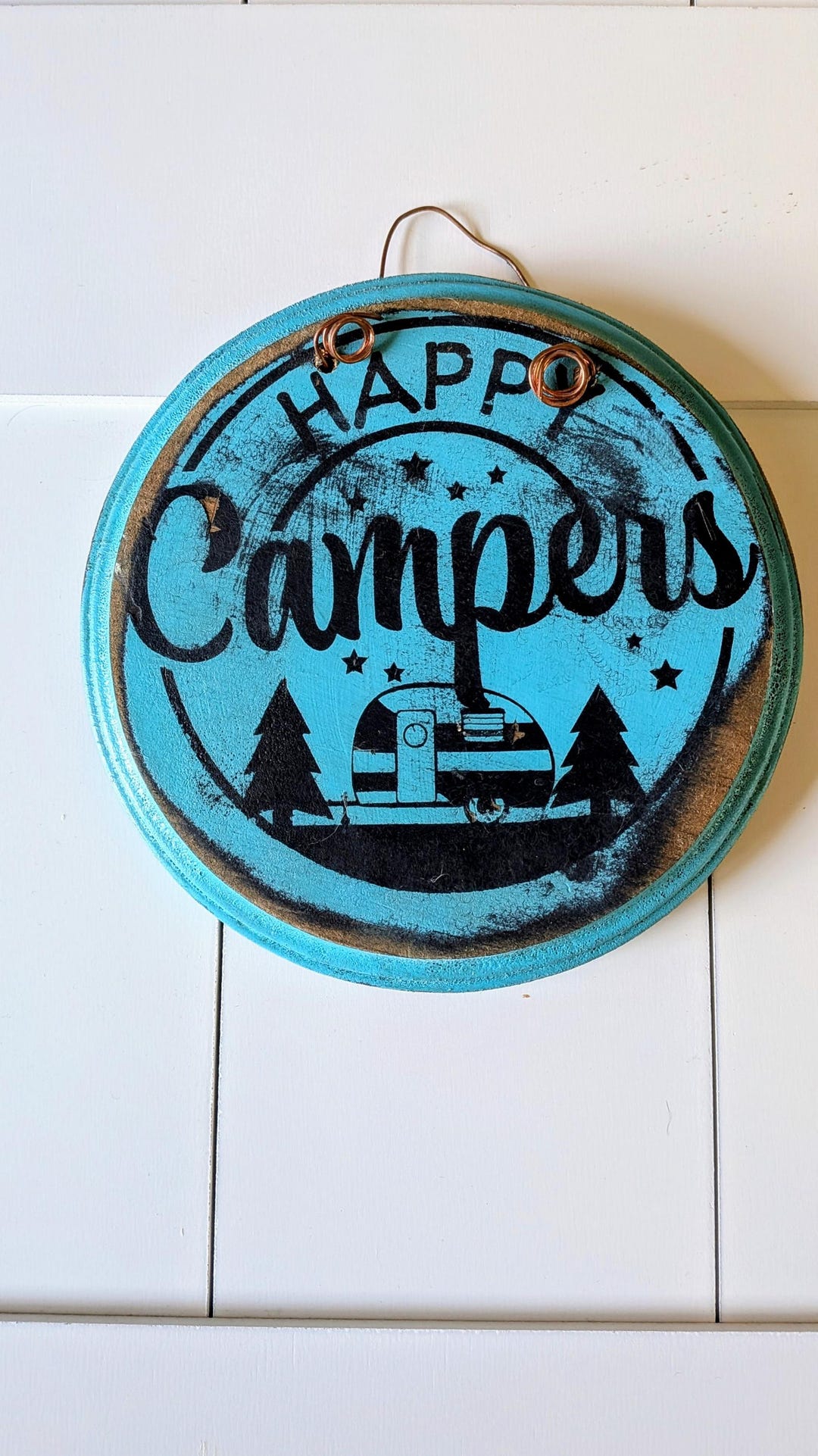 Happy Campers Wood Sign - Etsy