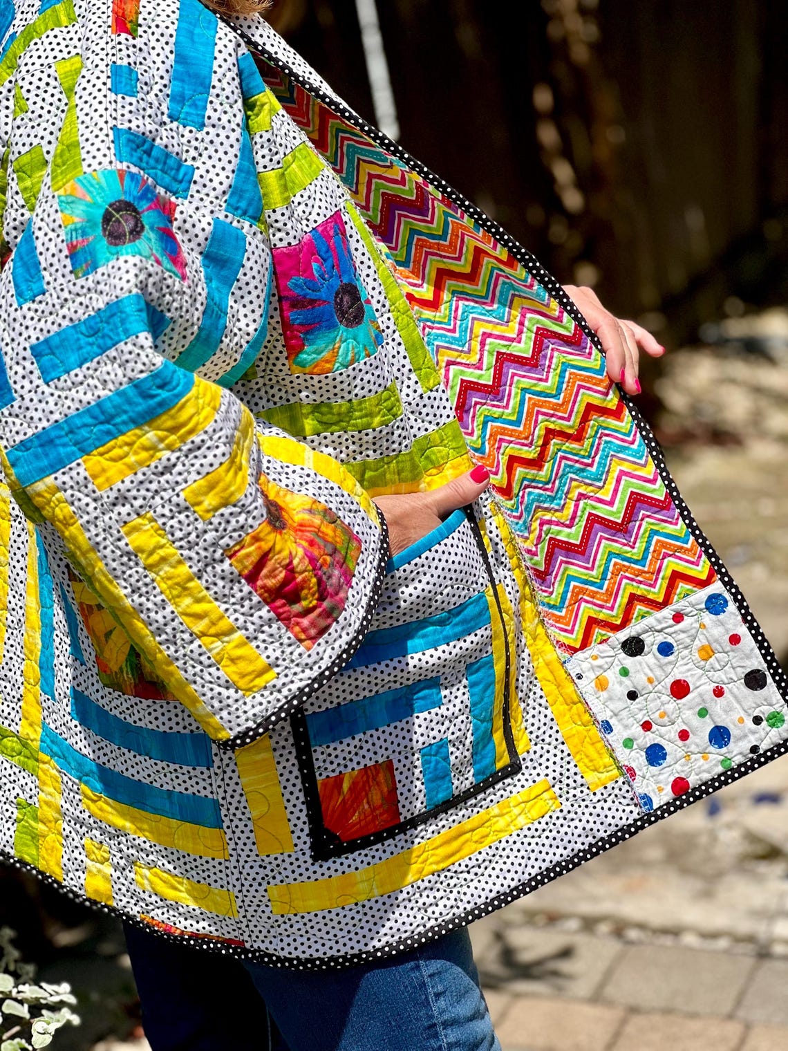 Quilt Jacket, Handmade Jacket, Quilted Jacket, Jacket Made From Quilt ...