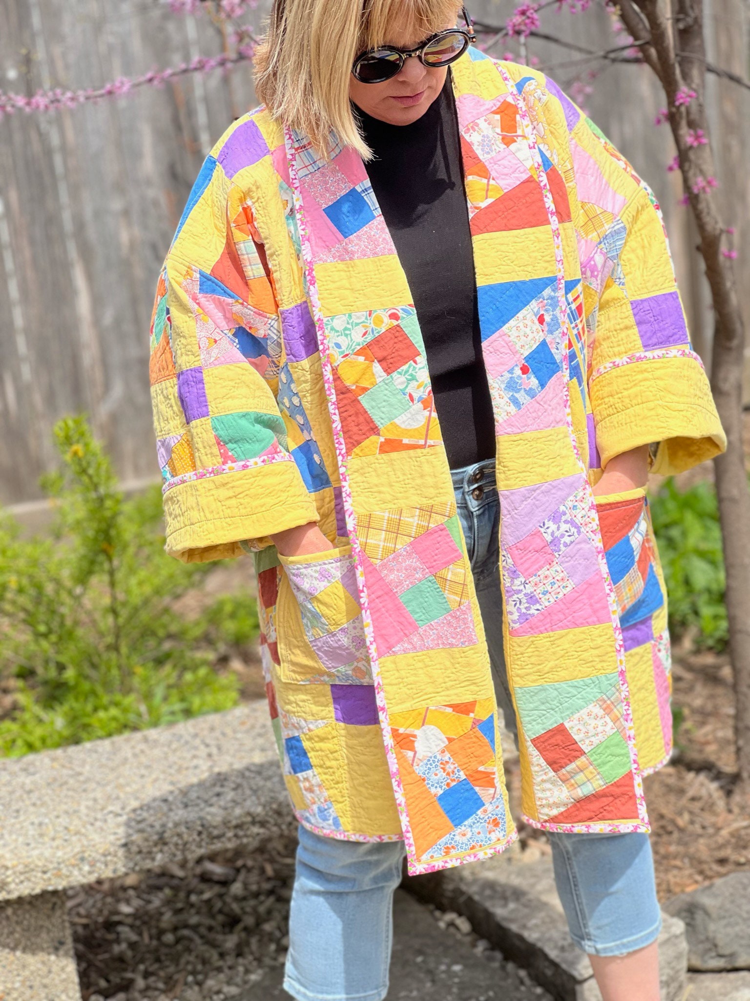 Vintage Quilt Jacket Handmade Jacket Quilted Jacket Jacket - Etsy