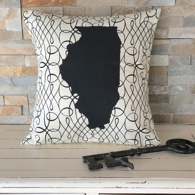 State Pillow - Etsy