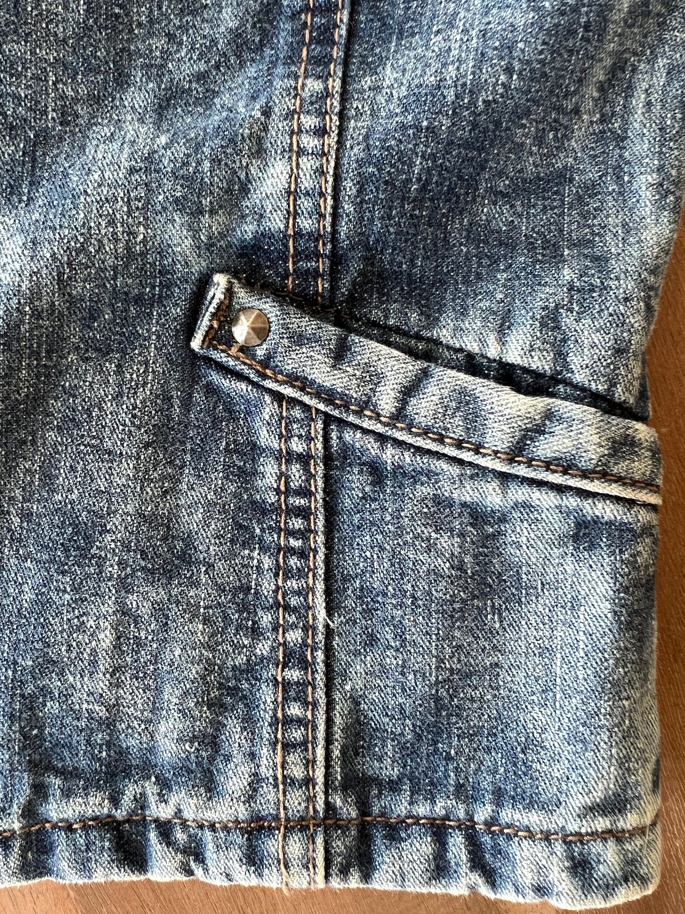 Girl's Denim Vest With Vintage Lace Angel Wings/upcycled Denim ...