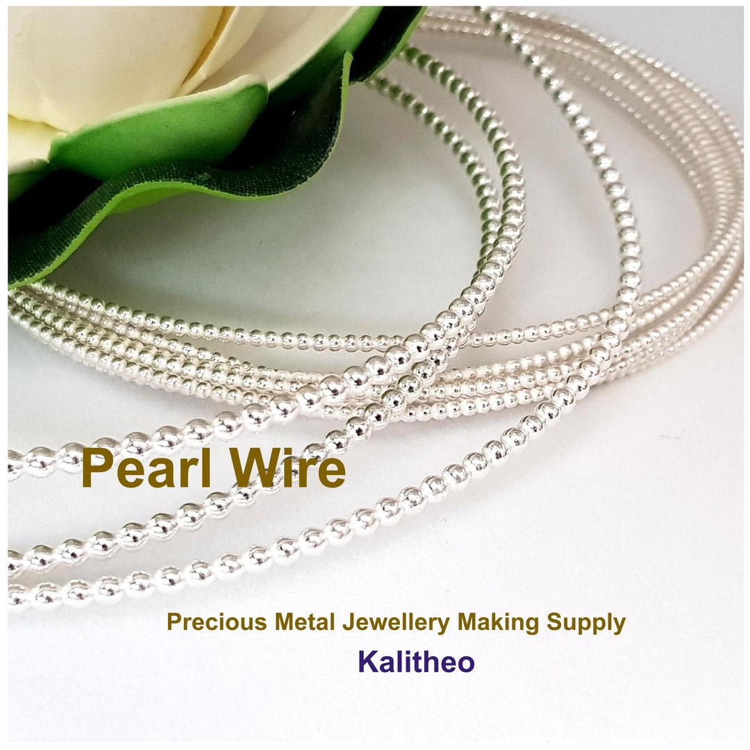 Wire - Pearl Wire 2mm-3mm Sterling Silver | Bead Wire | Australian ...