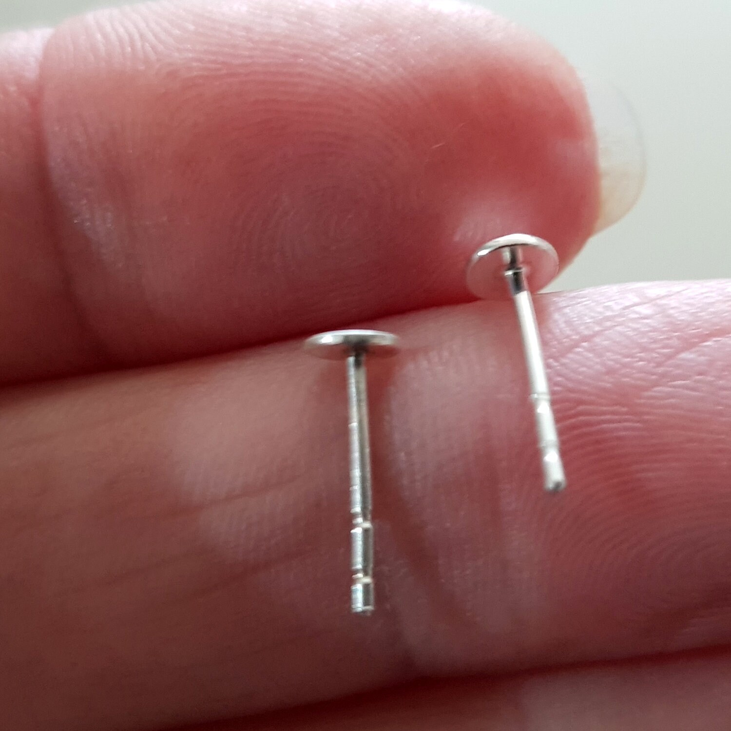 Earring Posts 4.0mm Solid Sterling Silver 925 - Earring Findings ...