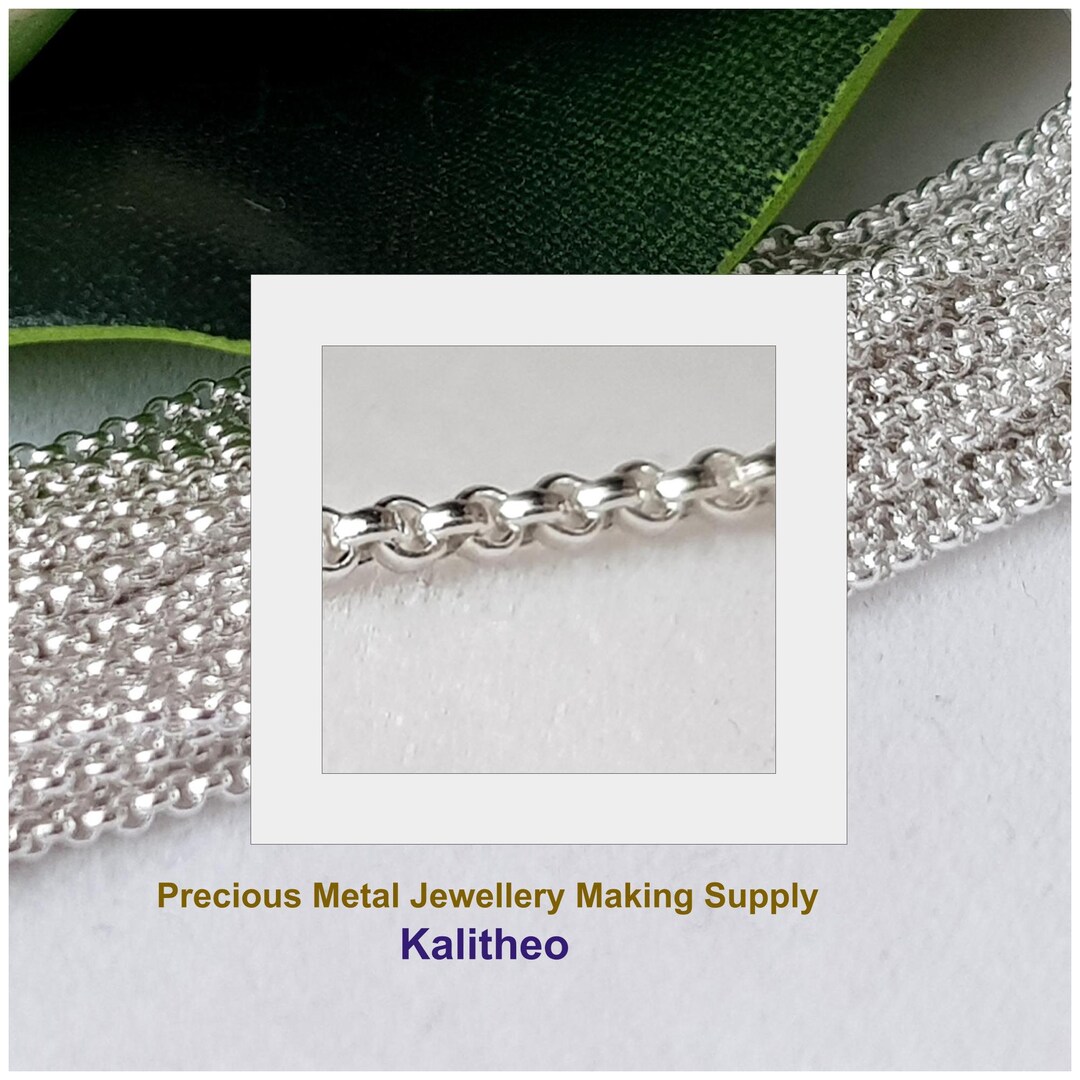 Rolo Chain - Genuine Sterling Silver Unfinished | Australian Seller ...