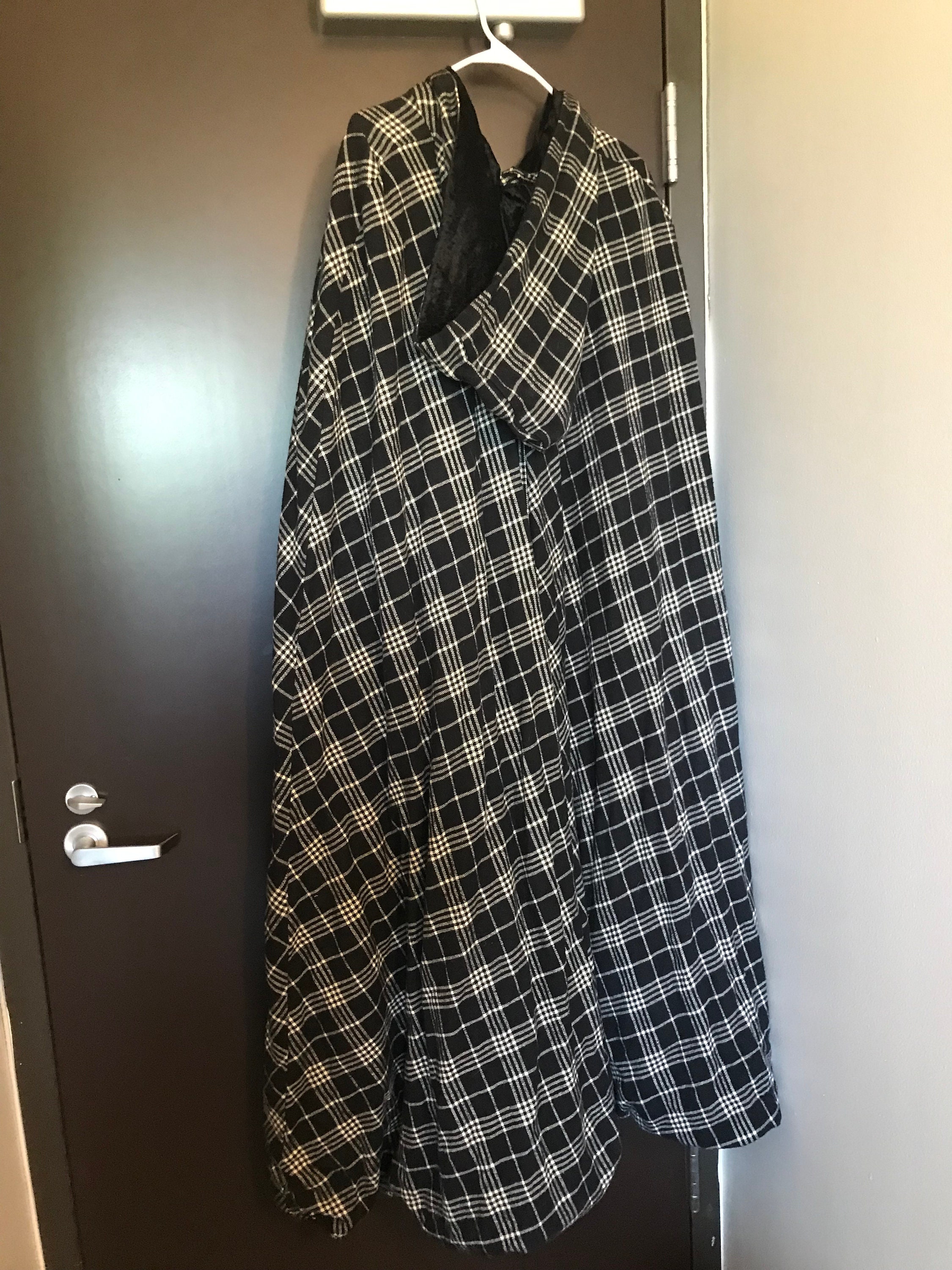 This is a Flannel Plaid Cloak. - Etsy
