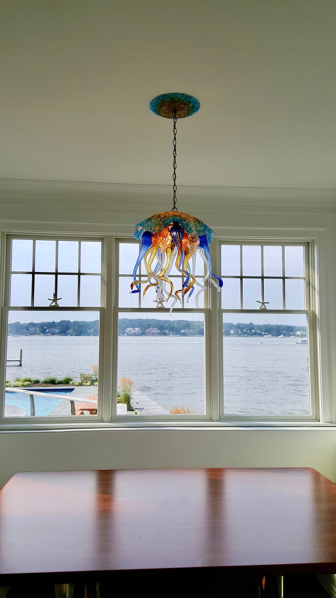 Jellyfish Pendant Light / Chandelier / Lighting / Blown Glass / Pendant ...