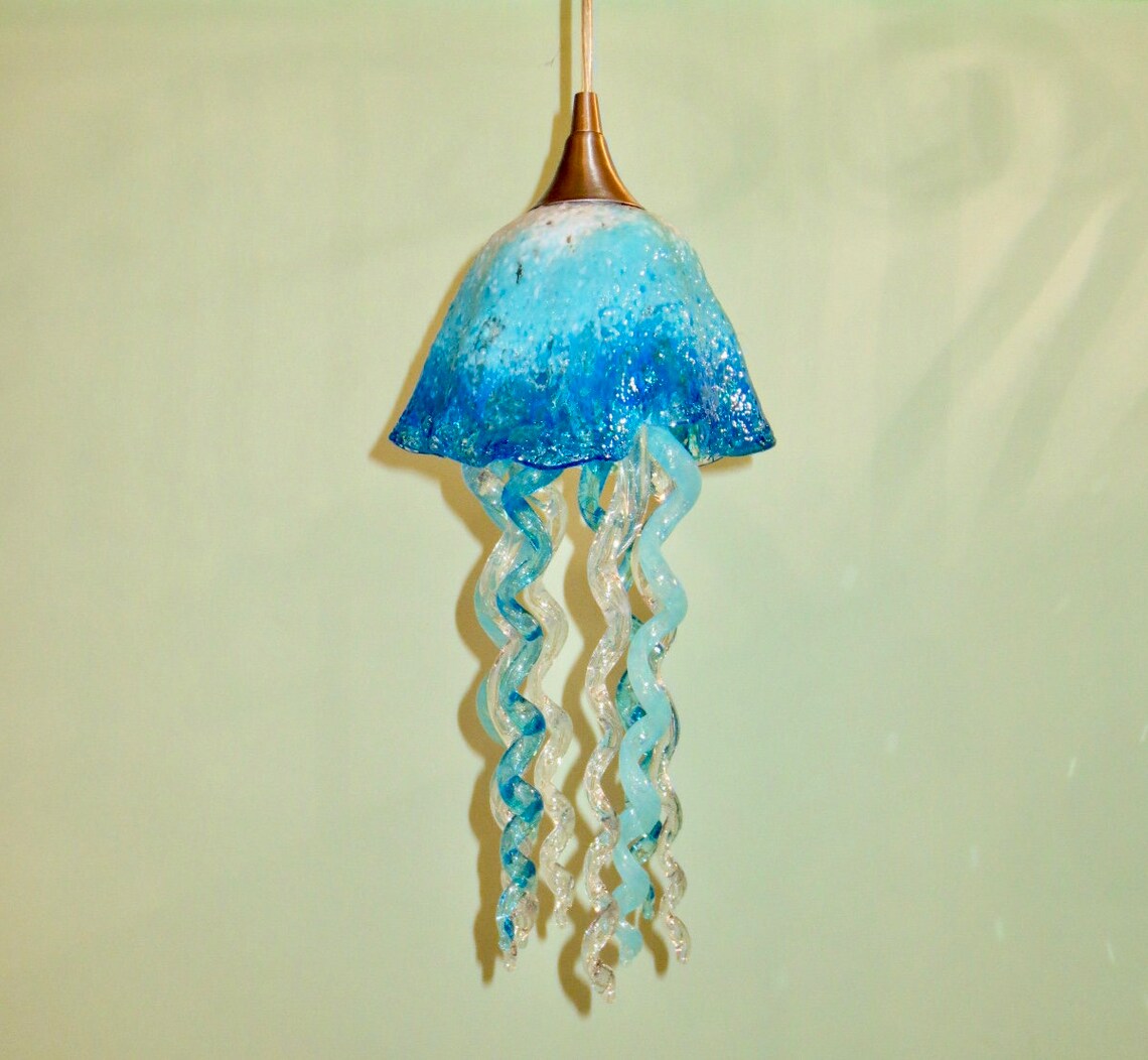 Jellyfish Pendant Light / Chandelier / Lighting / Blown Glass - Etsy.de