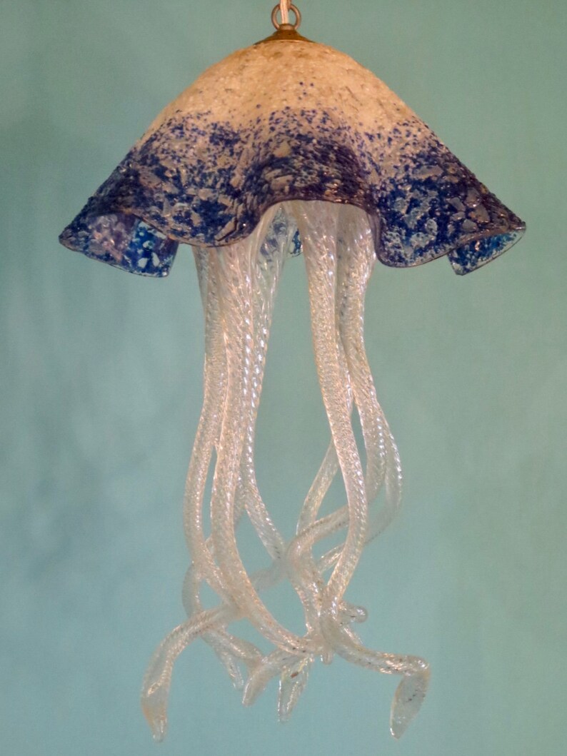 Jellyfish Pendant Light / Chandelier / Lighting / Blown Glass / Pendant ...