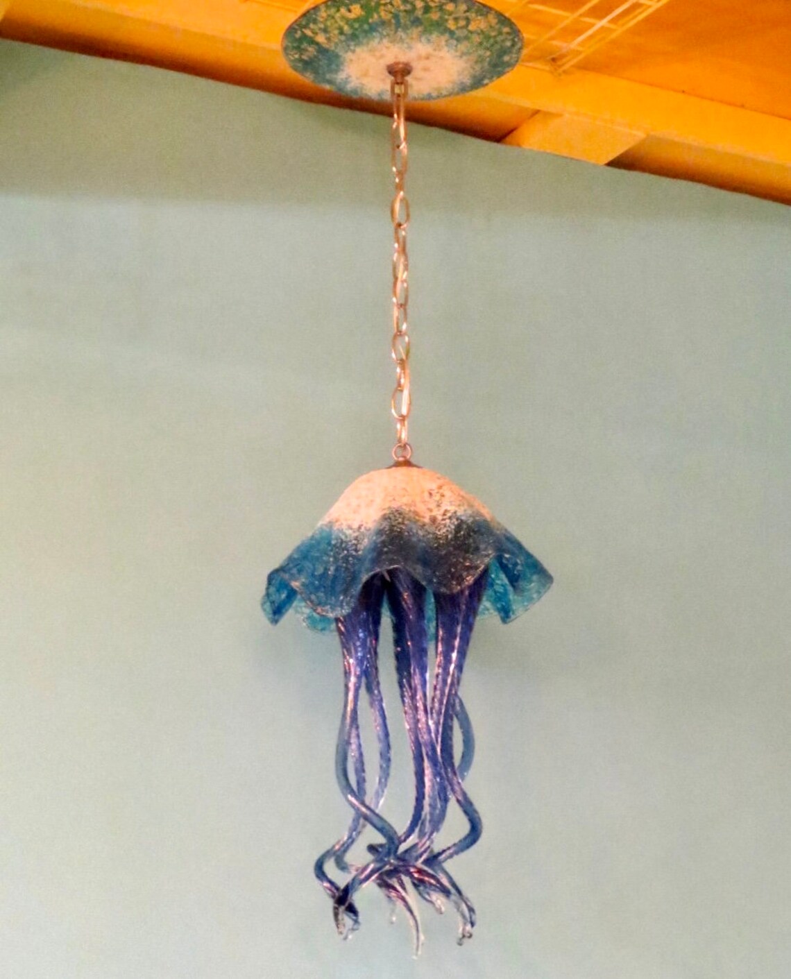 Jellyfish Pendant Light / Chandelier / Lighting / Blown Glass / Pendant ...
