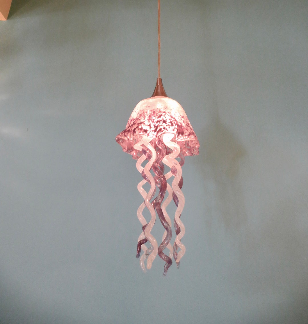 Jellyfish Pendant Light / Chandelier / Blown Glass / Pendant Light ...