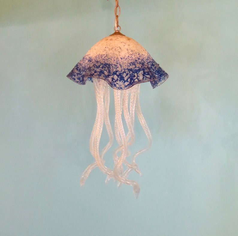 Jellyfish Pendant Light / Chandelier / Lighting / Blown Glass / Pendant ...