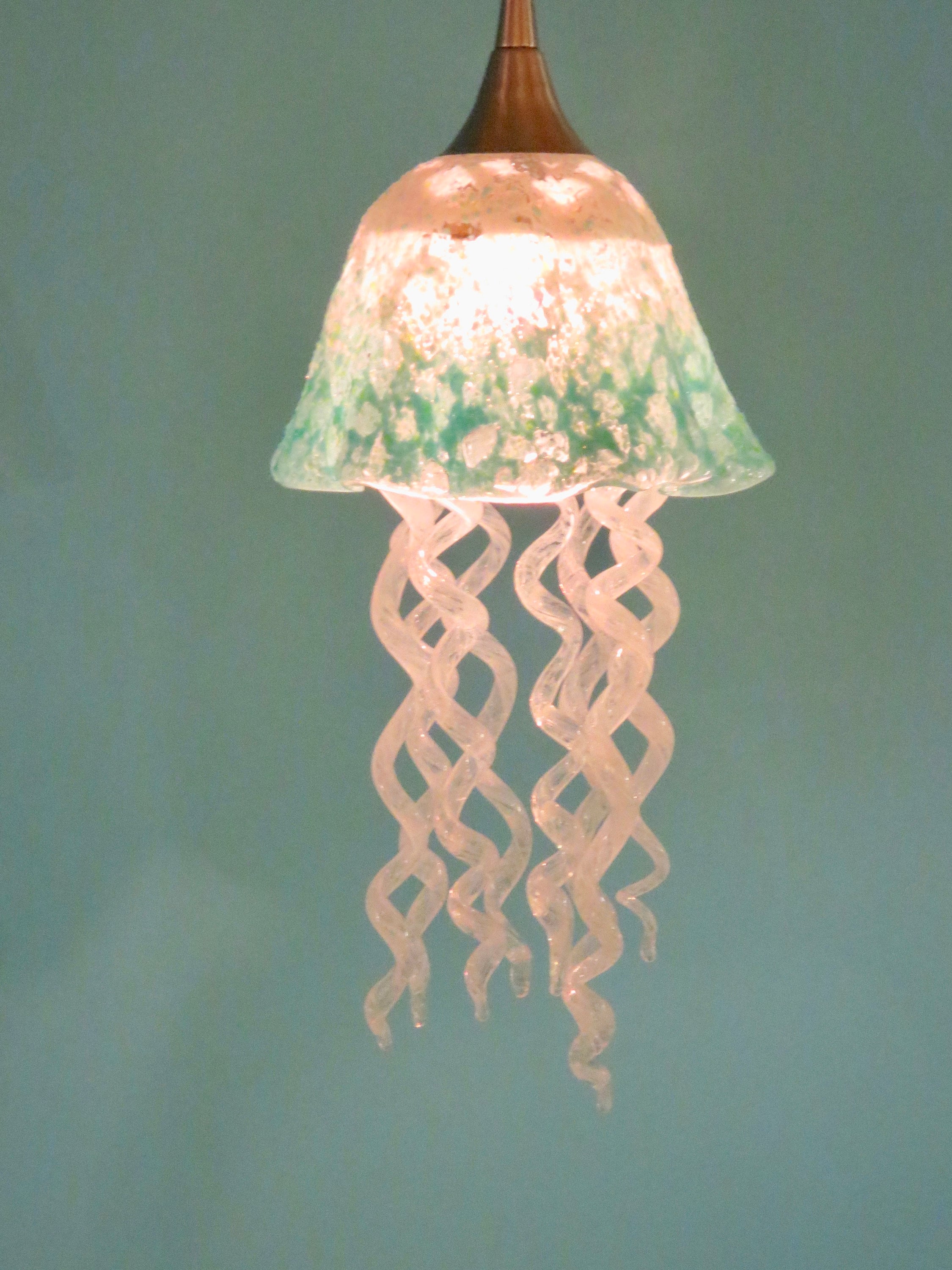Jellyfish Pendant Light / Chandelier / Blown Glass / Pendant Light ...