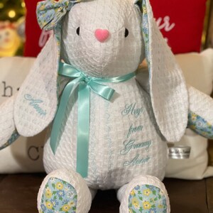 Bunny; Memory Bunny; Items Made of Loved Ones Clothing; Personalized ...