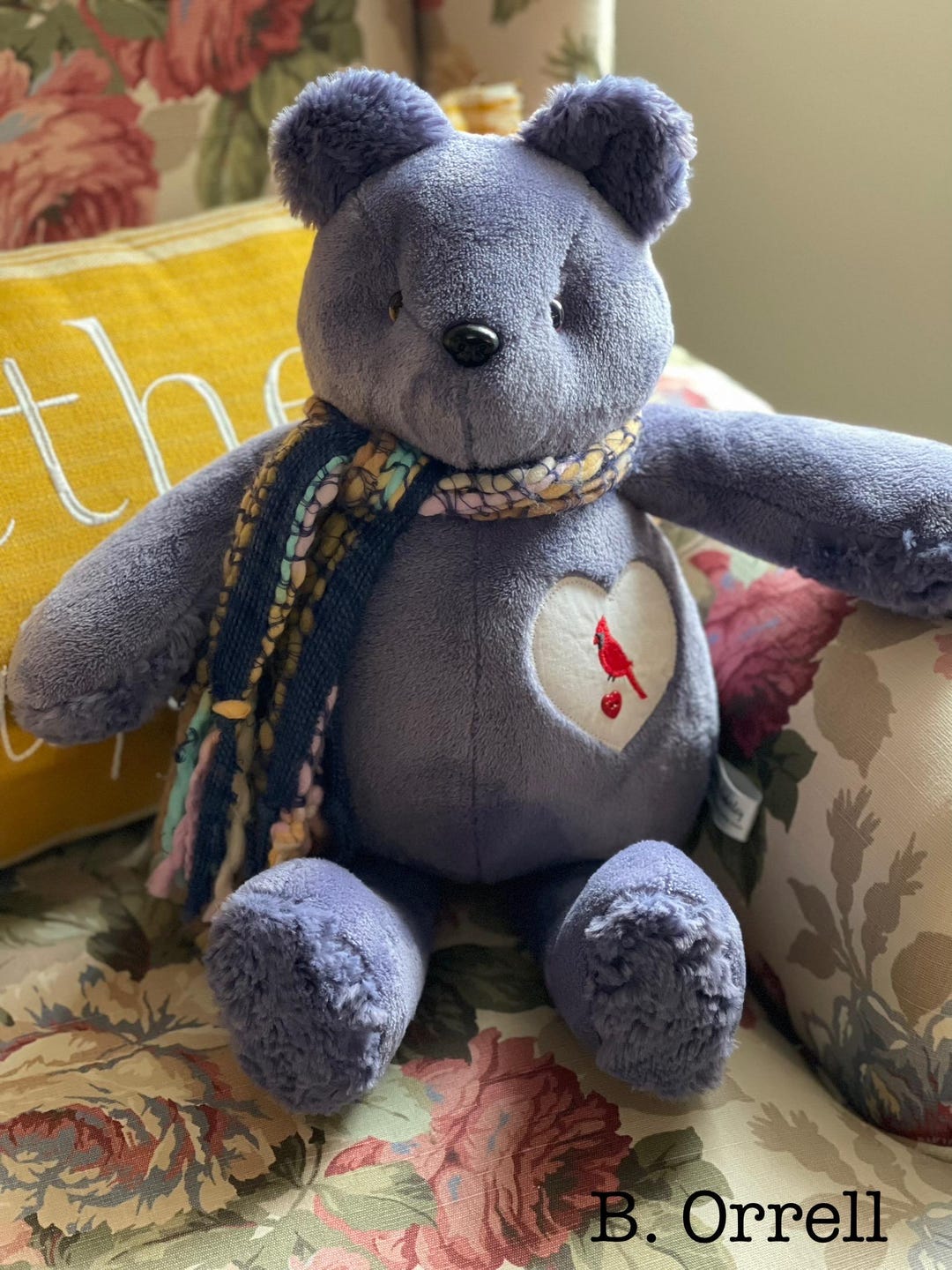 Memory Bear - Items Made of Loved Ones Clothing; Personalized Stuffed ...