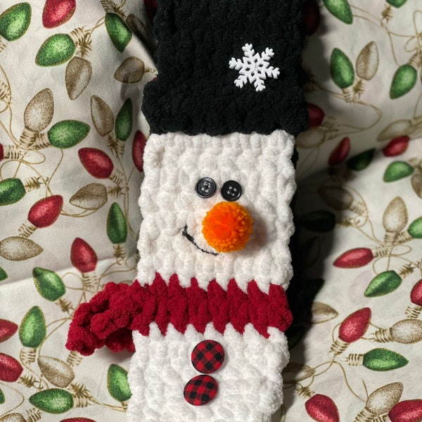 Snowman Scarf - Etsy