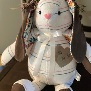 Bunny; Memory Bunny; Items Made of Loved Ones Clothing; Personalized ...