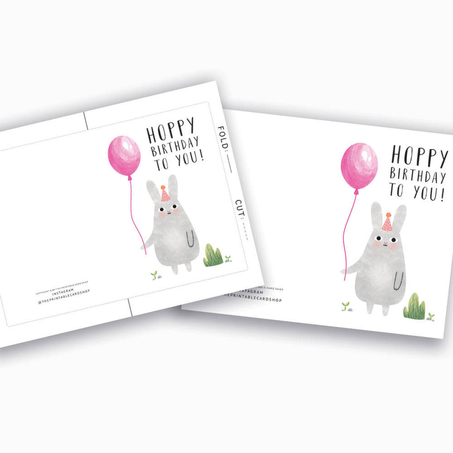 Printable Birthday Cards, Girls Birthday Card Instant Download ...