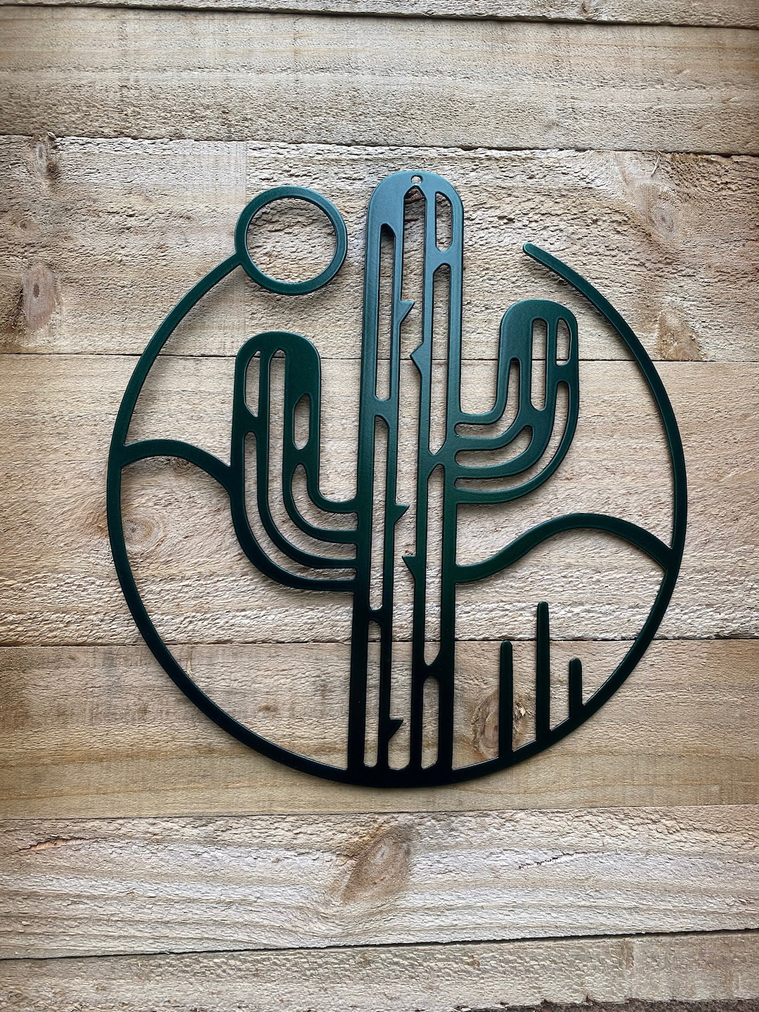 Cactus Metal Wall Art | Desert Sun Home Decor | Western | Cacti ...
