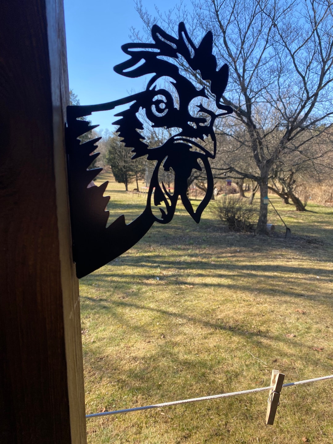 Peek a Boo Chickens, Metal Chicken Decor, Chicken Coop Sign, Rooster ...