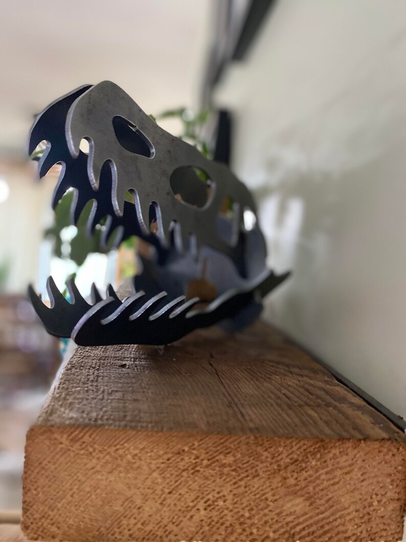 Metal Raptor Skull Business Card Holder - Etsy