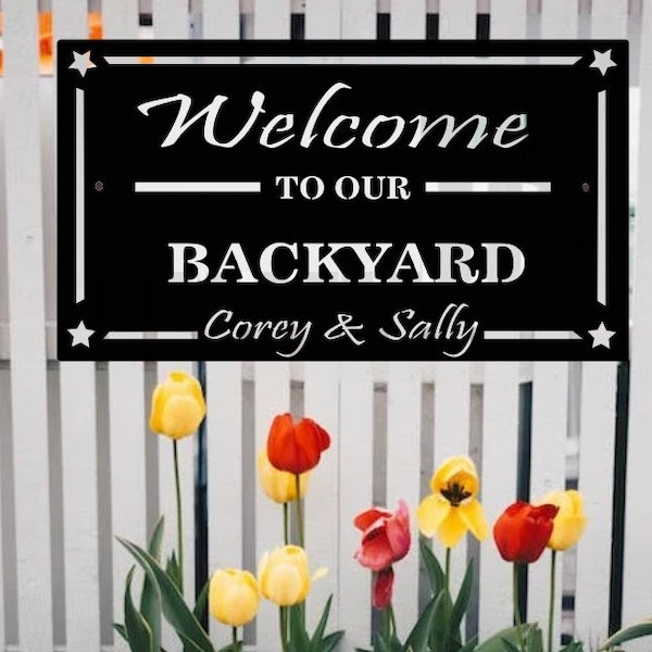 Outdoor Welcome Sign - Etsy