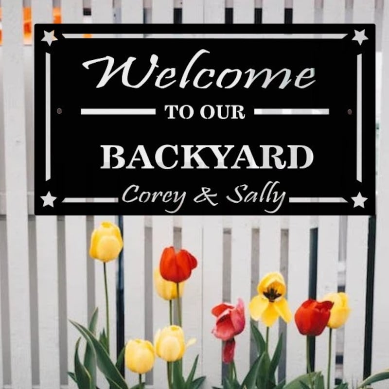 Outdoor Welcome Sign - Etsy
