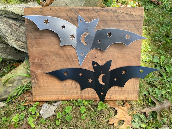 Metal Bat Wall Art 3d Bat Halloween Decor Bat Art - Etsy