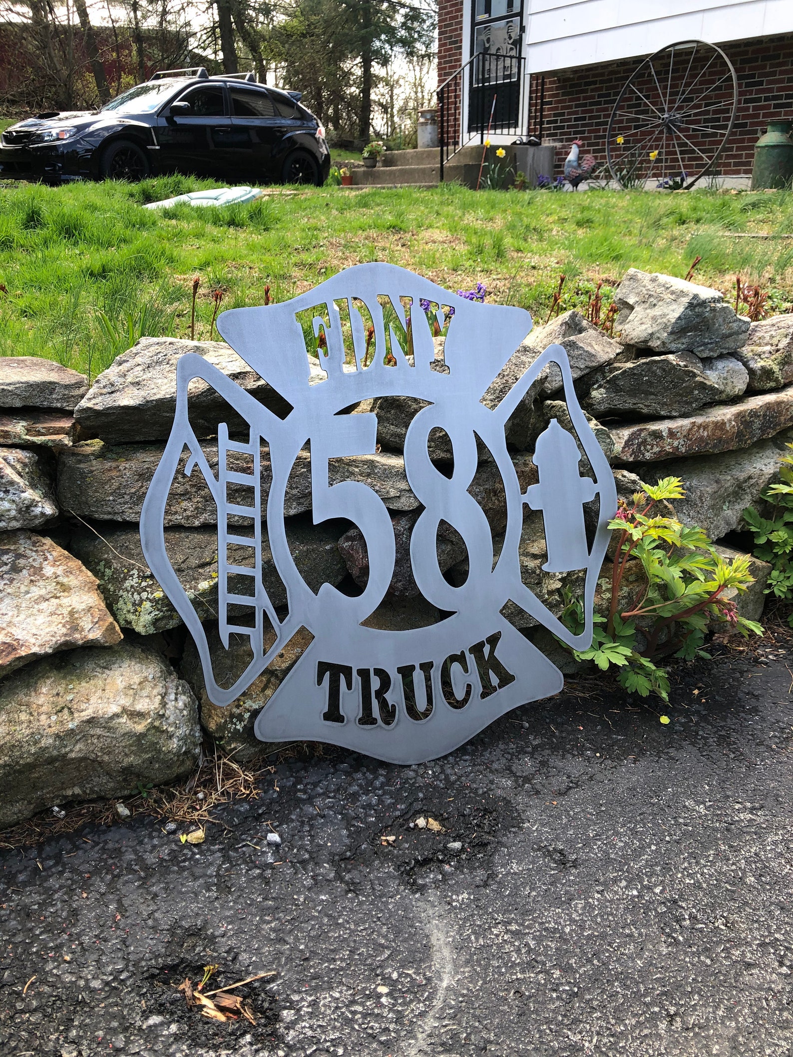 Custom Fire Dept. Sign, Fire House, Fire Fighter, Fire Truck, Wall Art ...